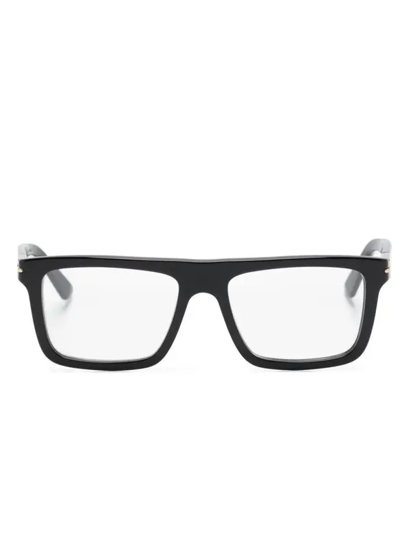 Gucci Logo-engraved Square-frame Glasses