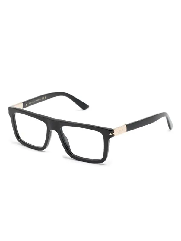 Gucci Logo-engraved Square-frame Glasses