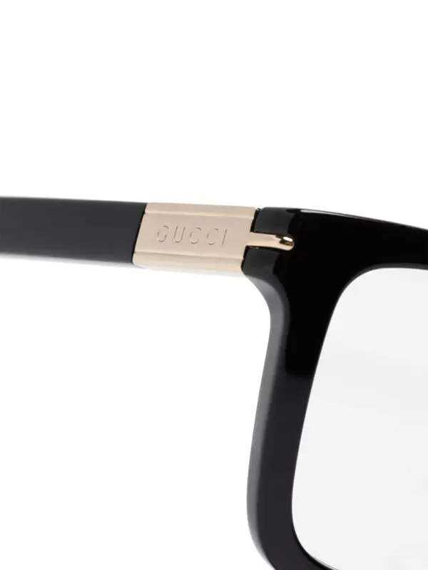 Gucci Logo-engraved Square-frame Glasses