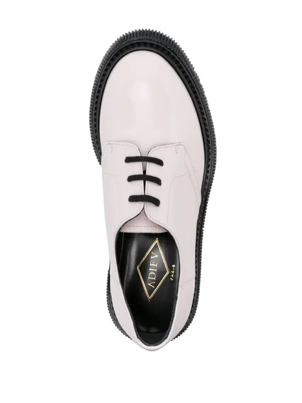ADIEU PARIS Type 132 Leather Derby Shoes - Pink