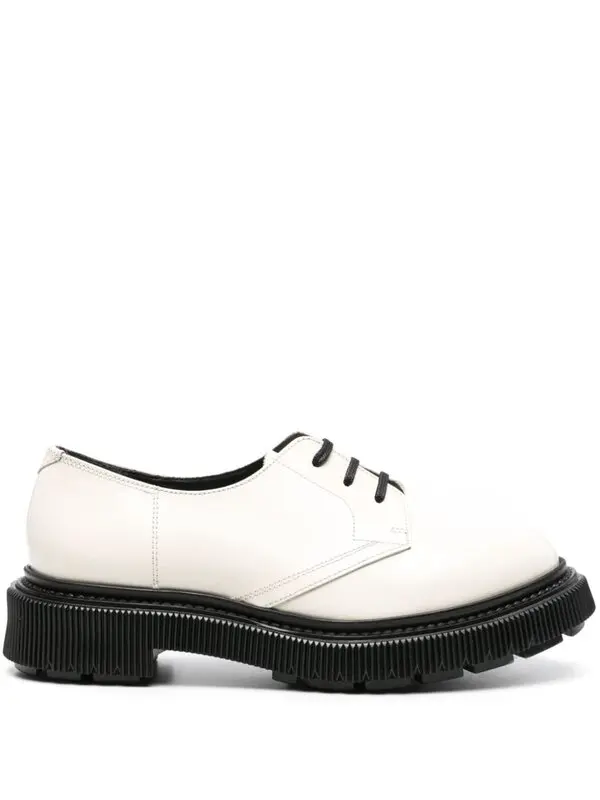 ADIEU PARIS Type 132 Leather Derby Shoes - White