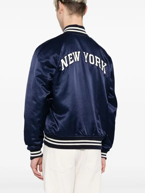 Polo Ralph Lauren Logo-appliqué Satin Bomber Jacket
