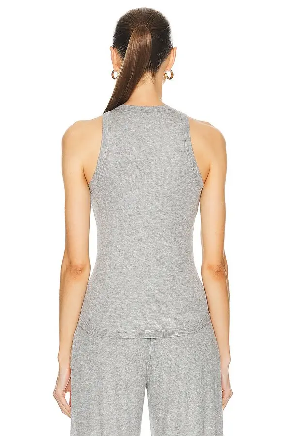 Sprwmn Rib Racer Front Tank Top