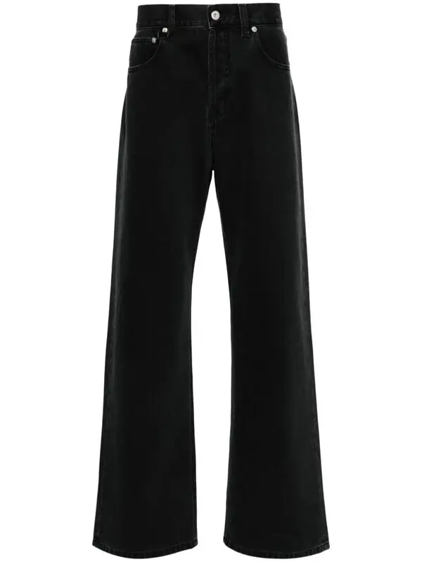 Jacquemus Le De Nîmes Straight-leg Jeans - Black