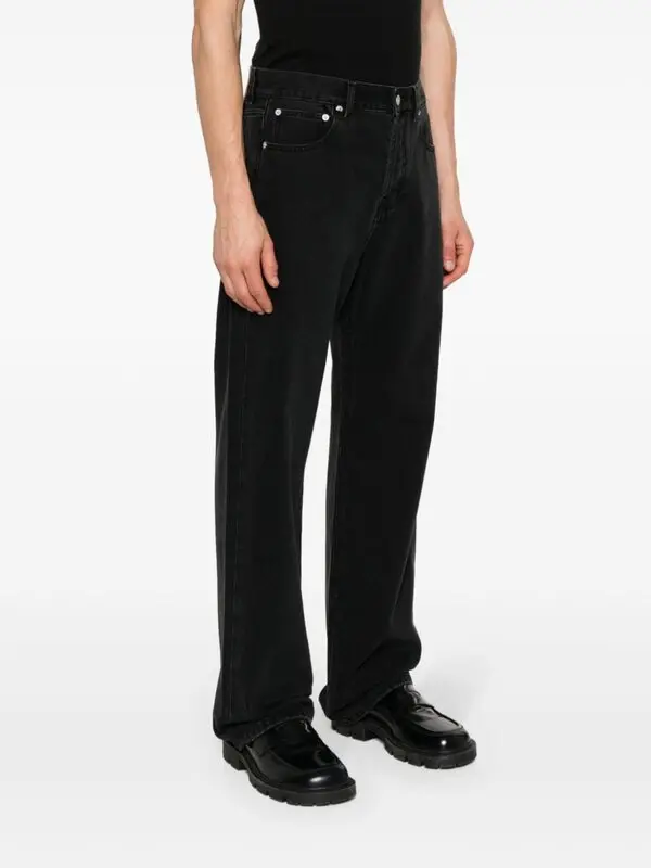 Jacquemus Le De Nîmes Straight-leg Jeans - Black