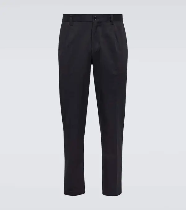 Dolce & Gabbana Cotton-blend Suit Trousers - Blue