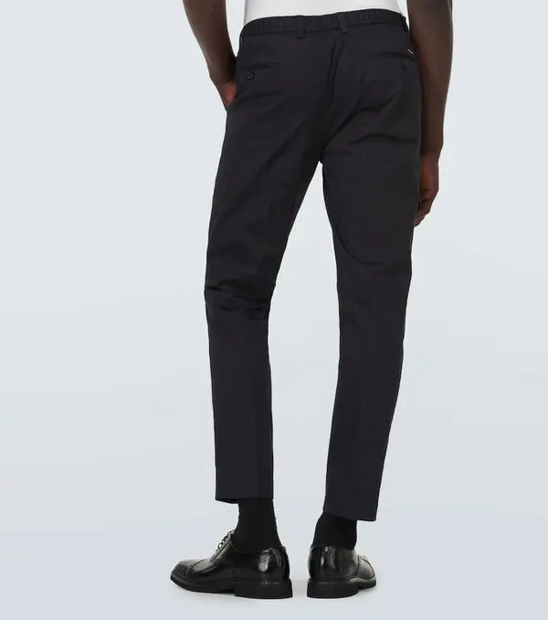 Dolce & Gabbana Cotton-blend Suit Trousers - Blue