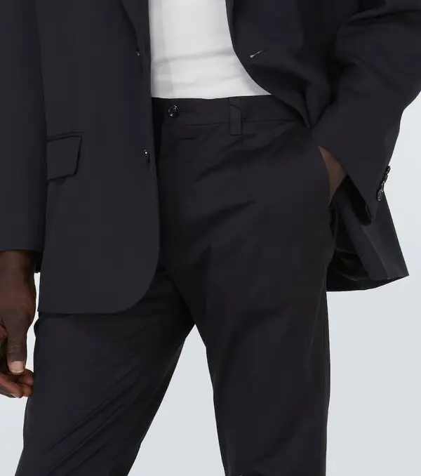 Dolce & Gabbana Cotton-blend Suit Trousers - Blue