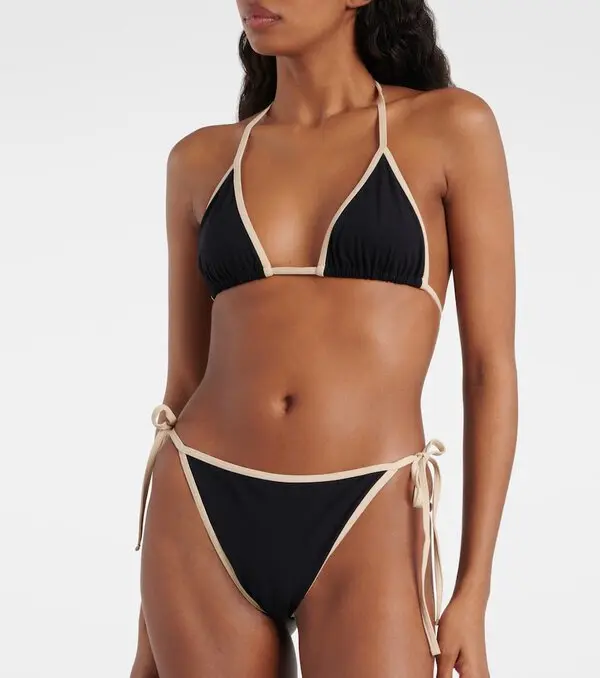 TOTEME Jersey Bikini Bottoms - Black