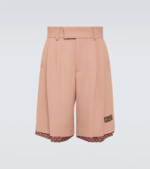 Amiri Layered High-rise Shorts - Pink