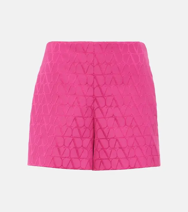 Valentino Garavani Vlogo Cotton-blend Shorts