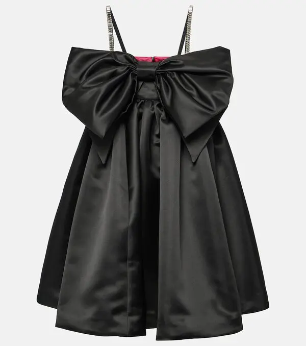 Nina Ricci Bow-detail Mini Dress - Black