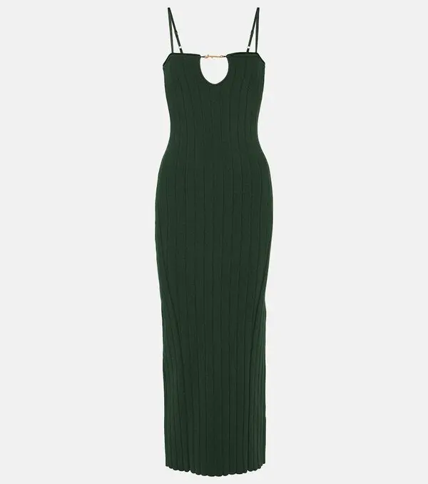 Jacquemus La Robe Sierra Midi Dress - Green
