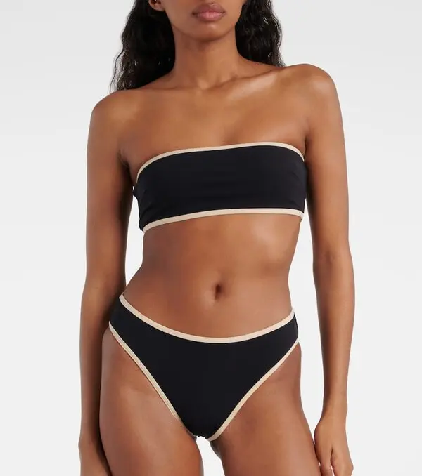 TOTEME Jersey Bikini Bottoms - Black