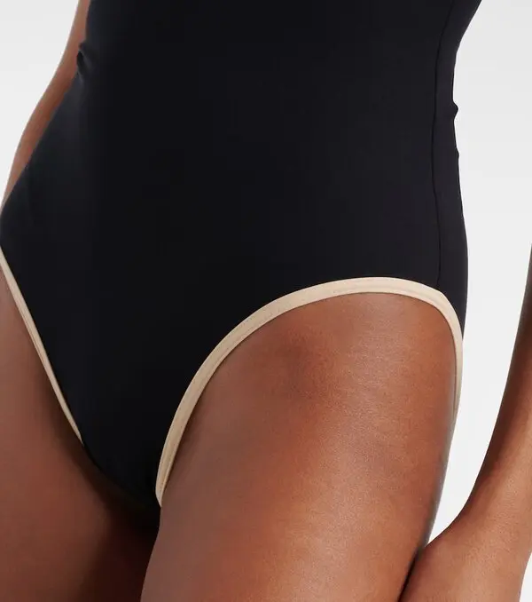 TOTEME Strapless Jersey Swimsuit - Black