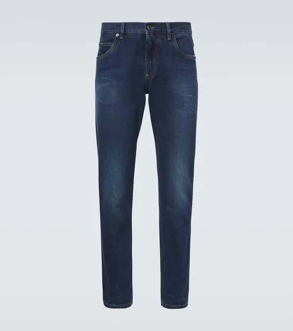 Dolce & Gabbana Straight Leg Jeans - Blue