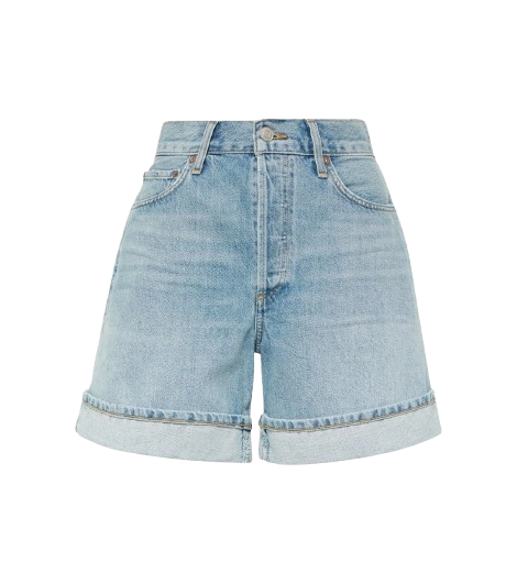 AGOLDE Dame High-rise Denim Shorts - Blue