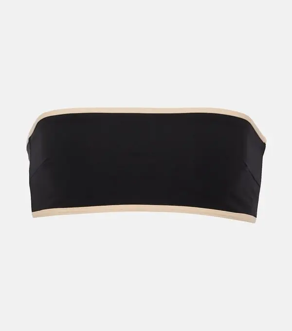 TOTEME Bandeau Bikini Top - Black
