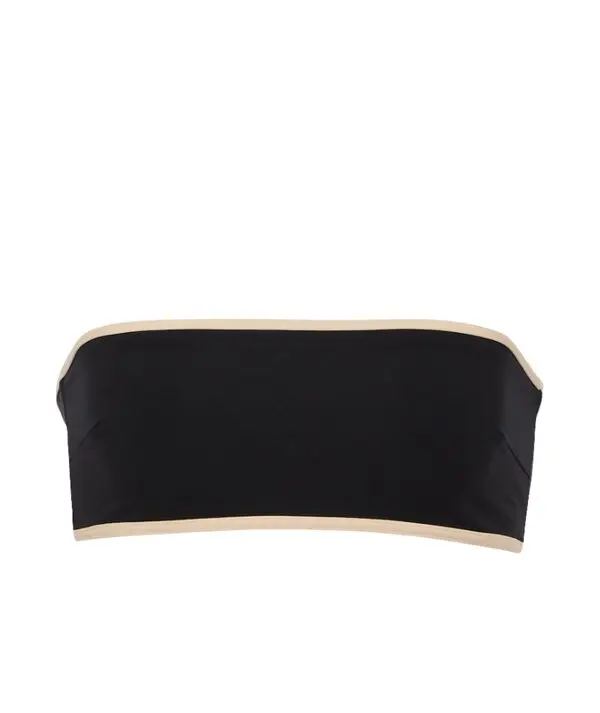 TOTEME Bandeau Bikini Top - Black