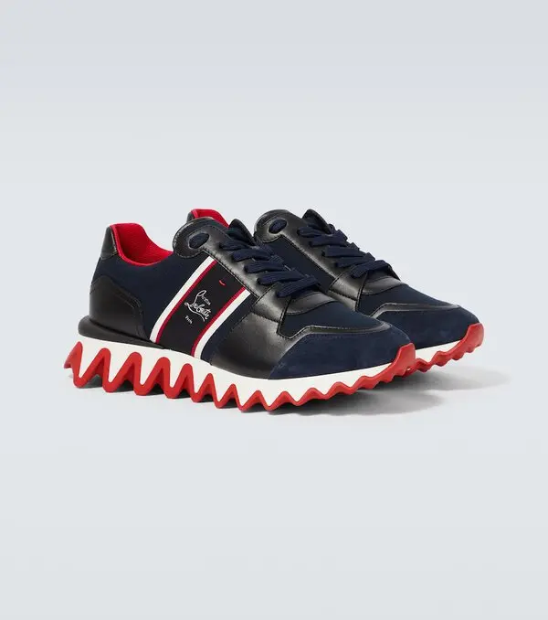 CHRISTIAN LOUBOUTIN Nastroshark Sneakers - Blue