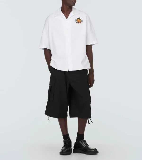 Kenzo Virgin Wool Cargo Shorts