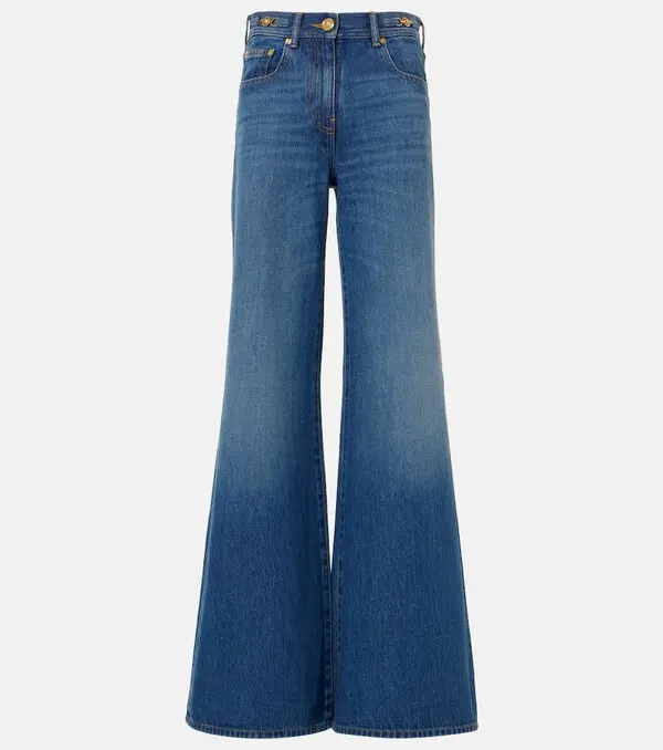 Versace Medusa '95 High-rise Flared Jeans - Blue