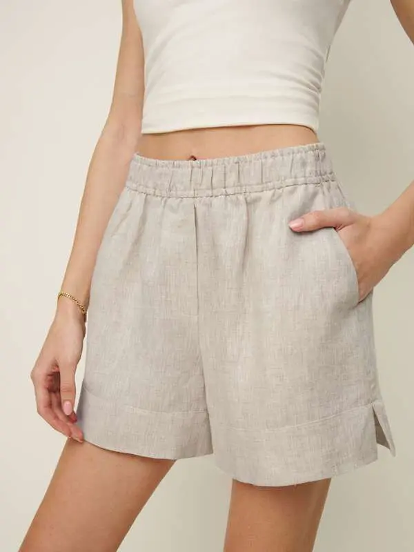 REFORMATION Charlotte Linen Short