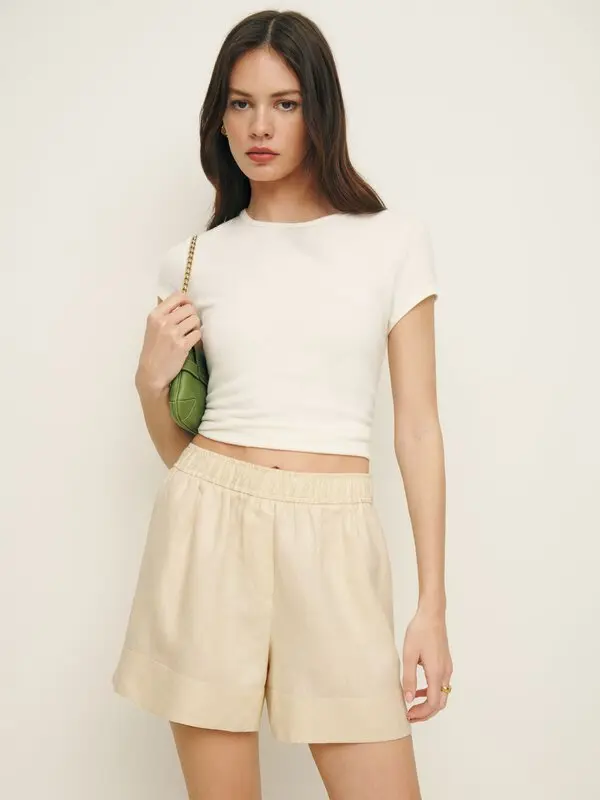 REFORMATION Charlotte Linen Short