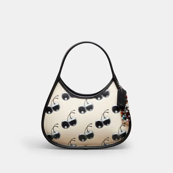 COACHTOPIA Ergo Shoulder Bag In Leather With Cherry Print