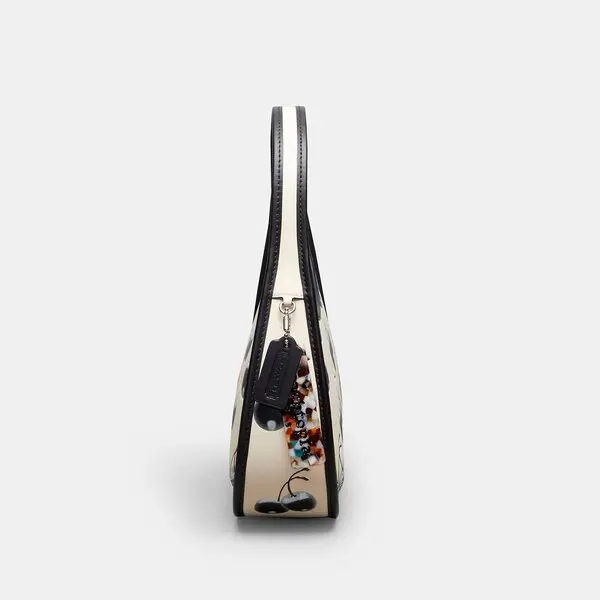 COACHTOPIA Ergo Shoulder Bag In Leather With Cherry Print