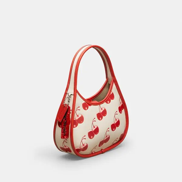 COACHTOPIA Ergo Shoulder Bag In Leather With Cherry Print