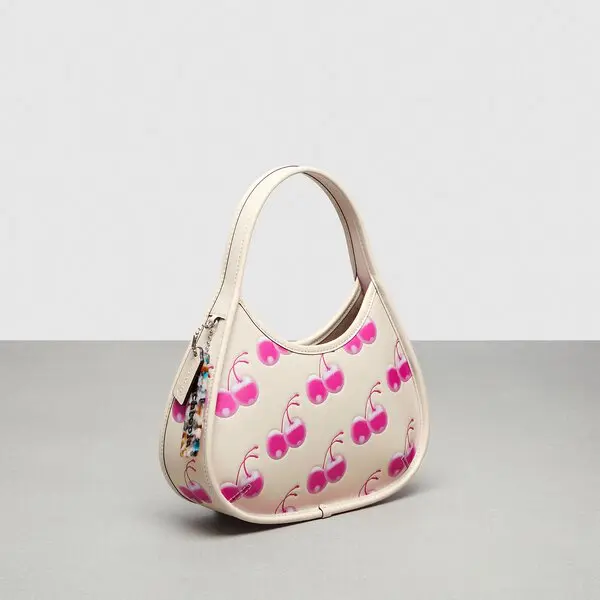 COACHTOPIA Ergo Shoulder Bag In Leather With Cherry Print