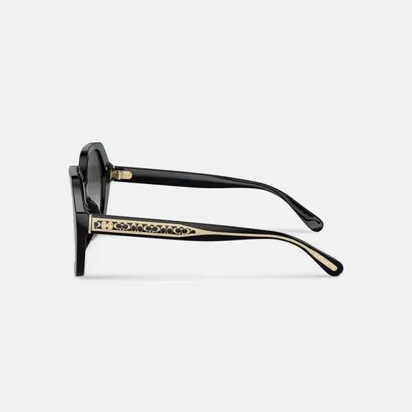 COACH Signature Ombré Geometric Square Sunglasses