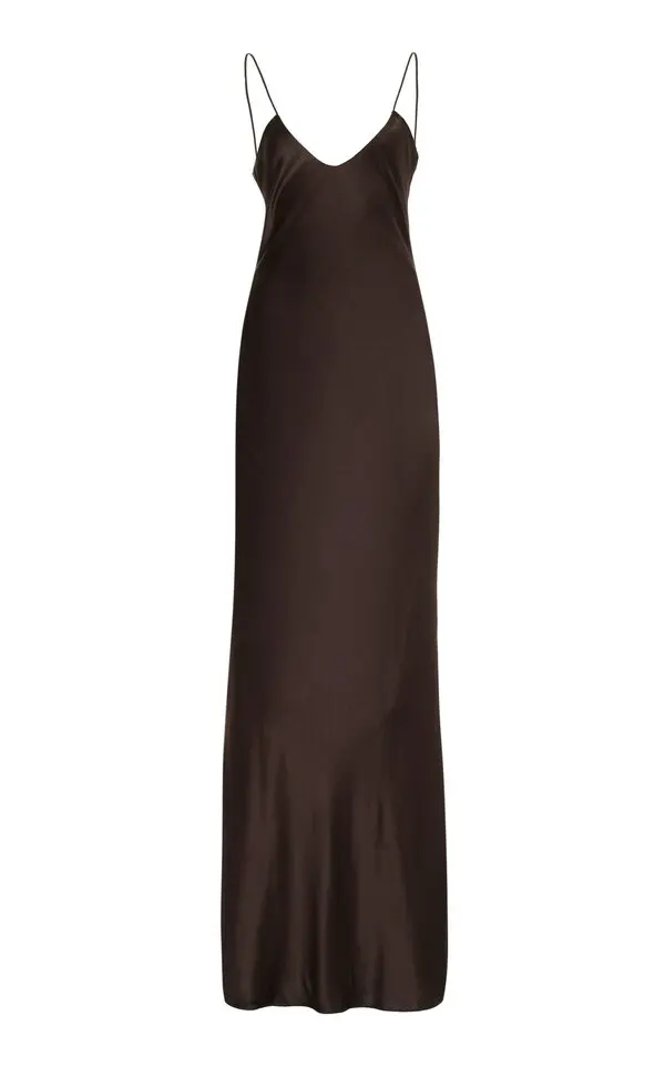 NILI LOTAN Cami Bias-cut Silk Gown
