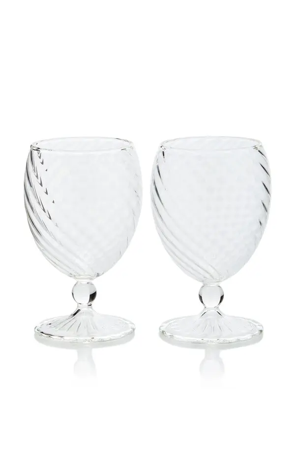 MODA DOMUS Nucleo Set-of-two Wine Glasses - Clear