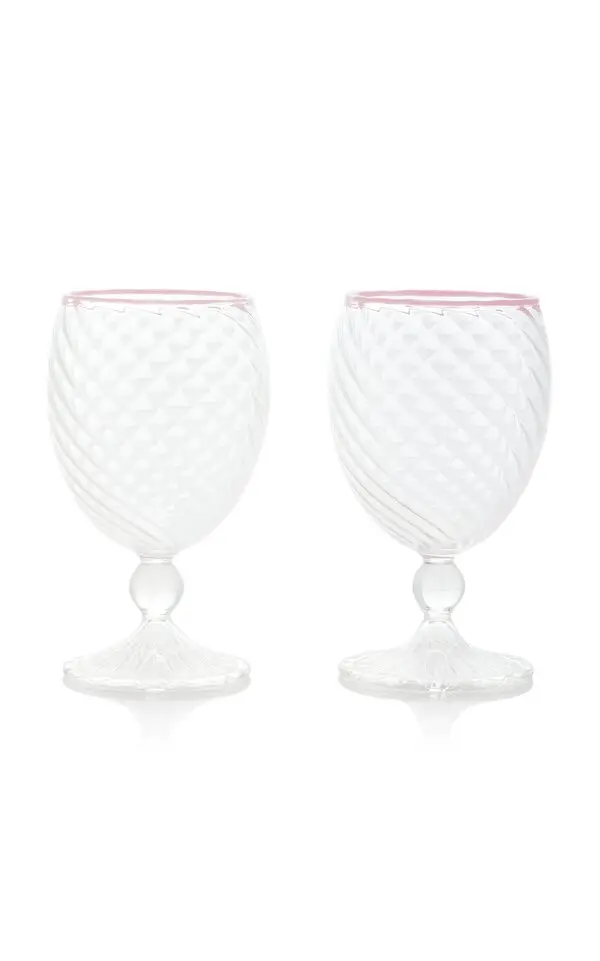 MODA DOMUS Nucleo Set-of-two Water Glasses - Pink
