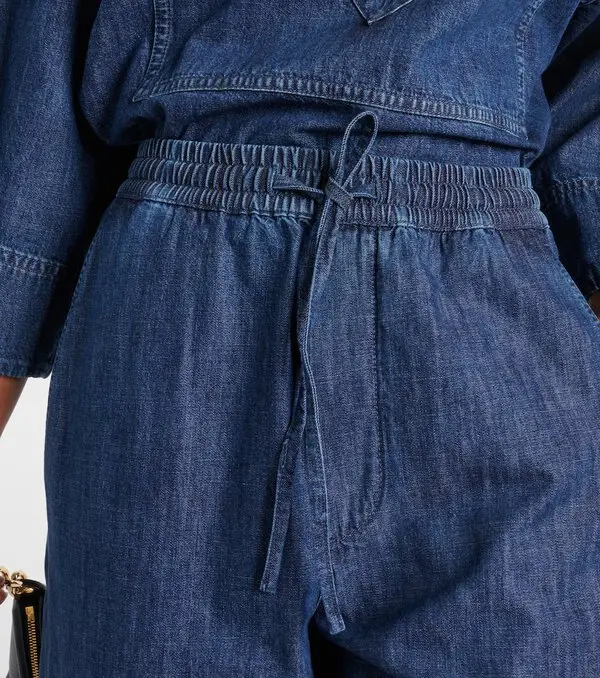 Valentino Garavani Vgold Wide-leg Cargo Jeans
