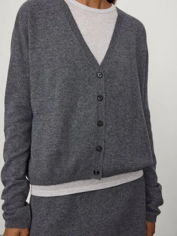 LISA YANG STORE The Abby Cardigan - Graphite