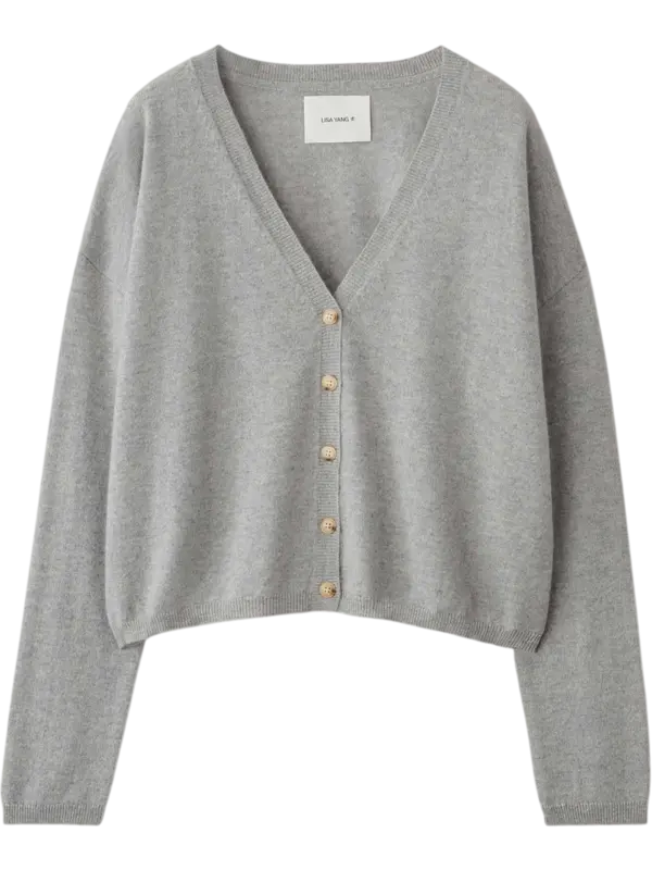 LISA YANG The Abby Cardigan - Grey