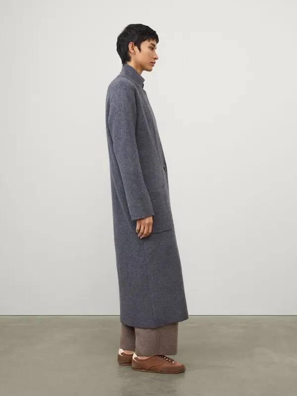 LISA YANG Amie Knitted Cashmere Coat - Graphite