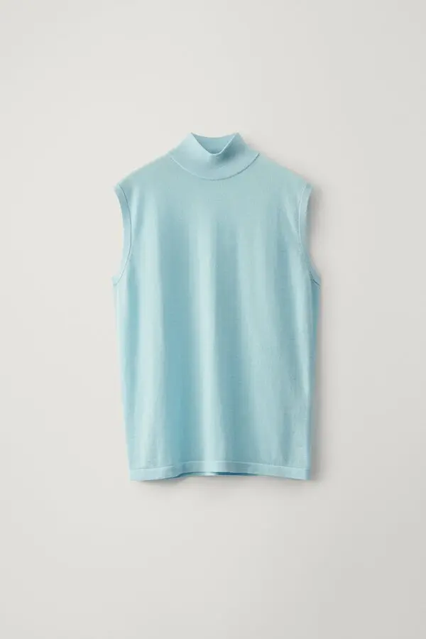 LISA YANG STORE Lucy Cashmere Vest - Blue