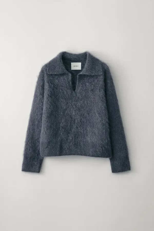 LISA YANG Kerry Open Collar Sweater - Brushed