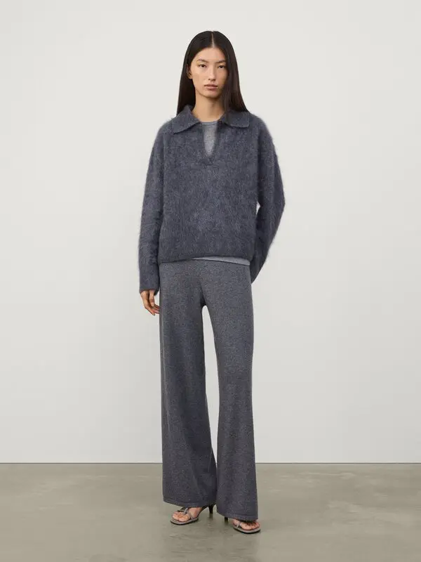 LISA YANG Kerry Open Collar Sweater - Brushed
