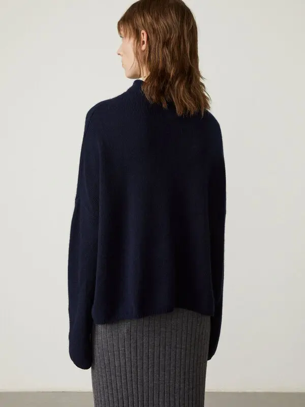 LISA YANG STORE The Sandy Sweater - Navy