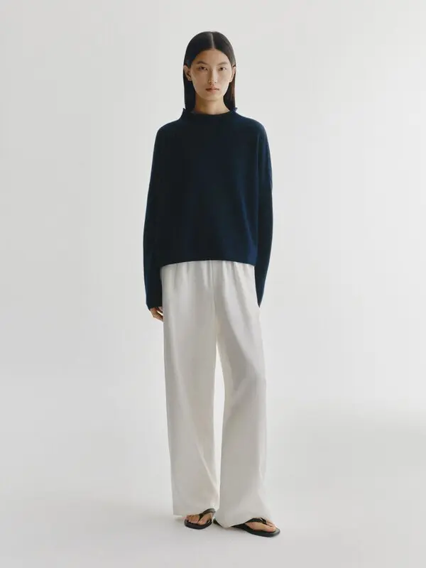 LISA YANG The Sandy Sweater - Navy