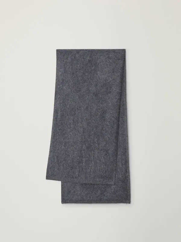 LISA YANG Viktor Scarf - Graphite Brushed