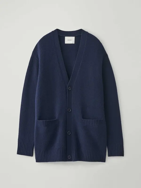 LISA YANG STORE The Wilson Cashmere Cardigan - Navy