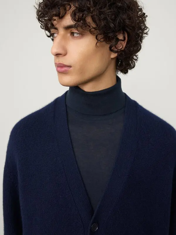LISA YANG STORE The Wilson Cashmere Cardigan - Navy