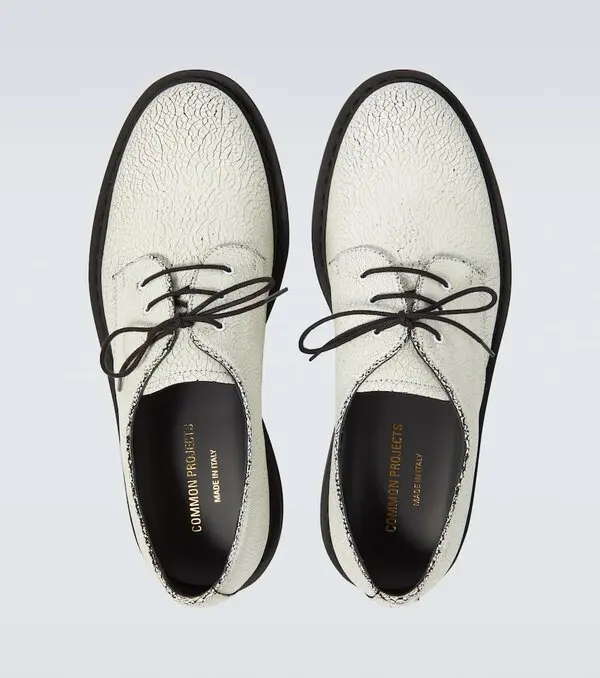 COMMON PROJECTS Cracked Leather Derby Shoes