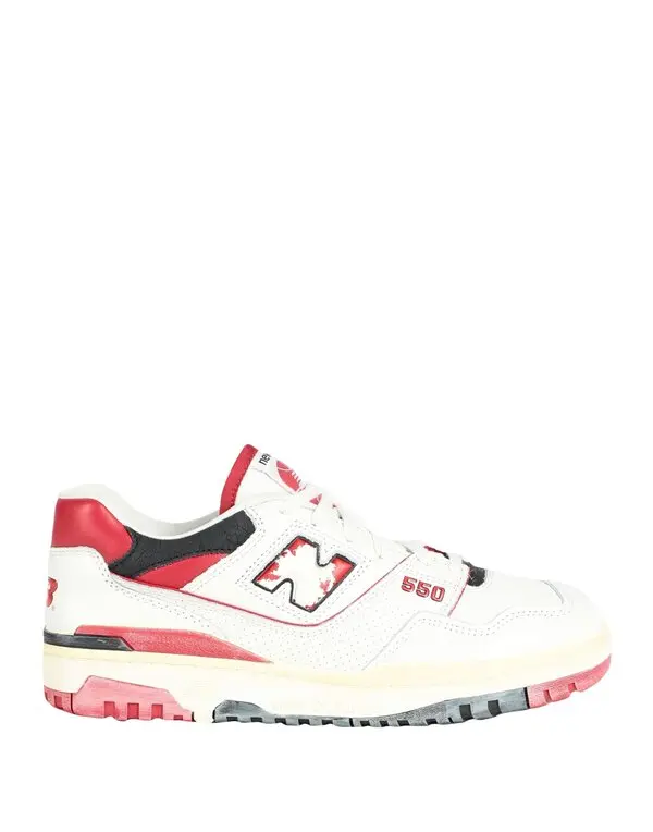 NEW BALANCE Leather Sneakers - White